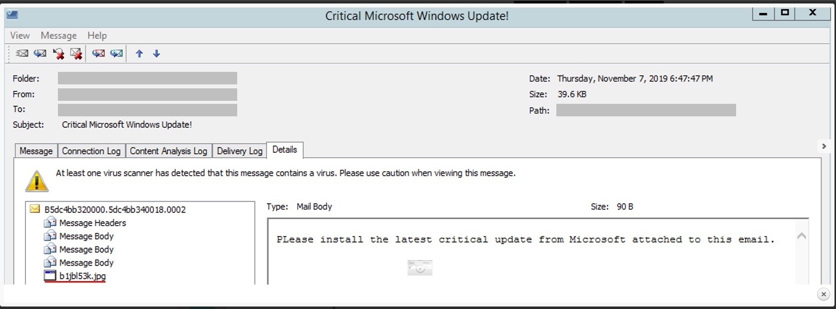 Windows 10 November 2019 Update (Fake Update, Ransomware)