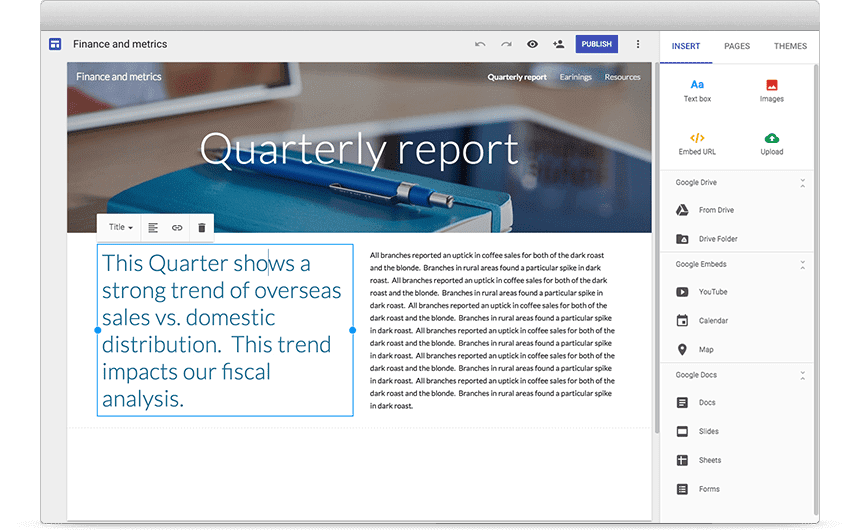 Learn to Create A Website with Google Sites