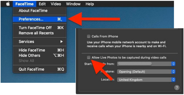 How to Enable And Capture a Live Photo On FaceTime