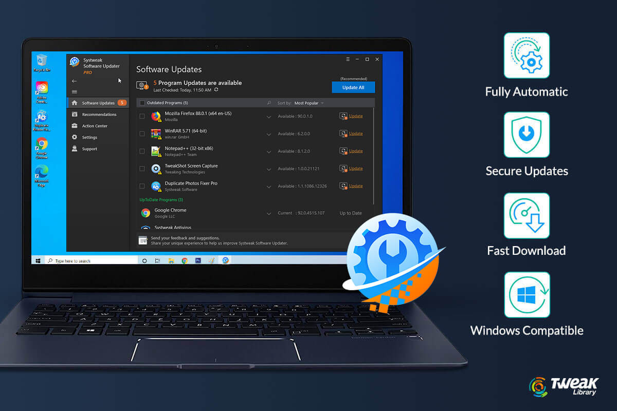 Keep Your Windows PC Software Updated With Systweak Software Updater