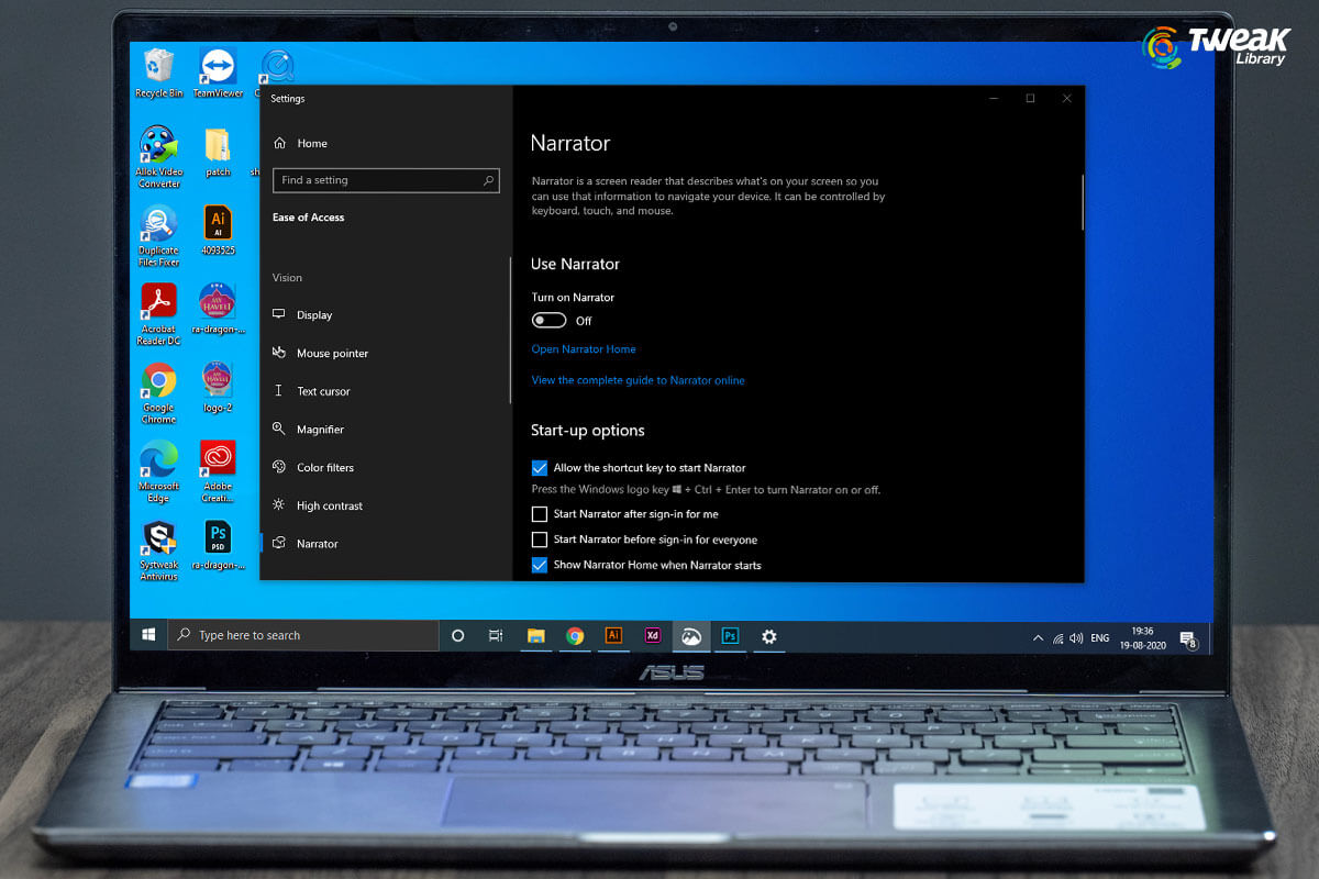 How To Turn On Or Off Windows Narrator