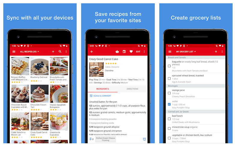 Best Cooking and Recipe Apps for Android For Your Holiday Feasting