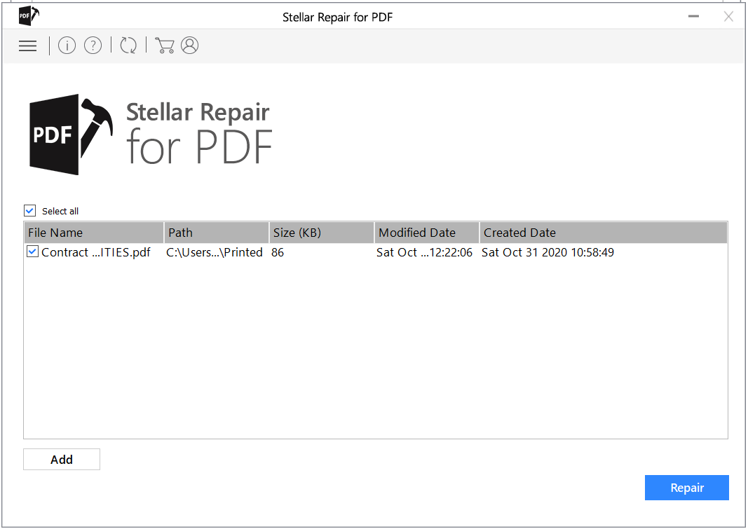 How to Repair PDF Files using Stellar Repair for PDF?
