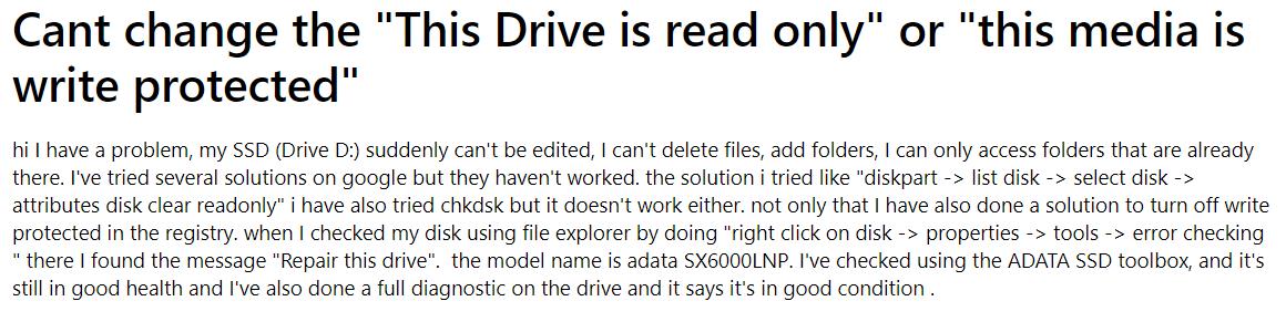 6 Easy Ways to Fix a Read-Only Drive in Windows 11/10 PC