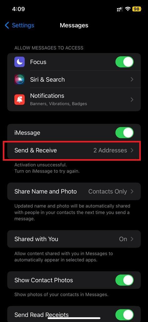 How to Fix iMessage Activation Error